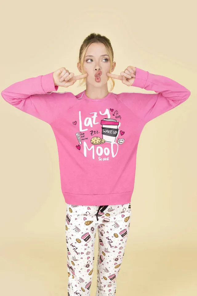 11663 SO PINK - PIJAMA SO LAZZY. TALLES: S AL XL. COLORES: GRIS ...