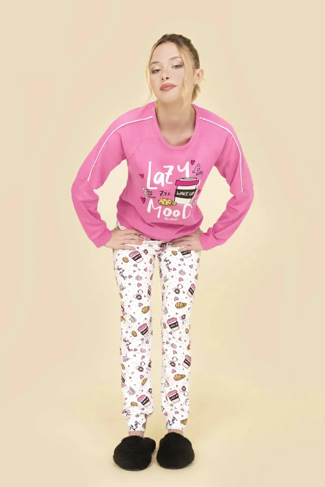 11663 SO PINK - PIJAMA SO LAZZY. TALLES: S AL XL. COLORES: GRIS ...